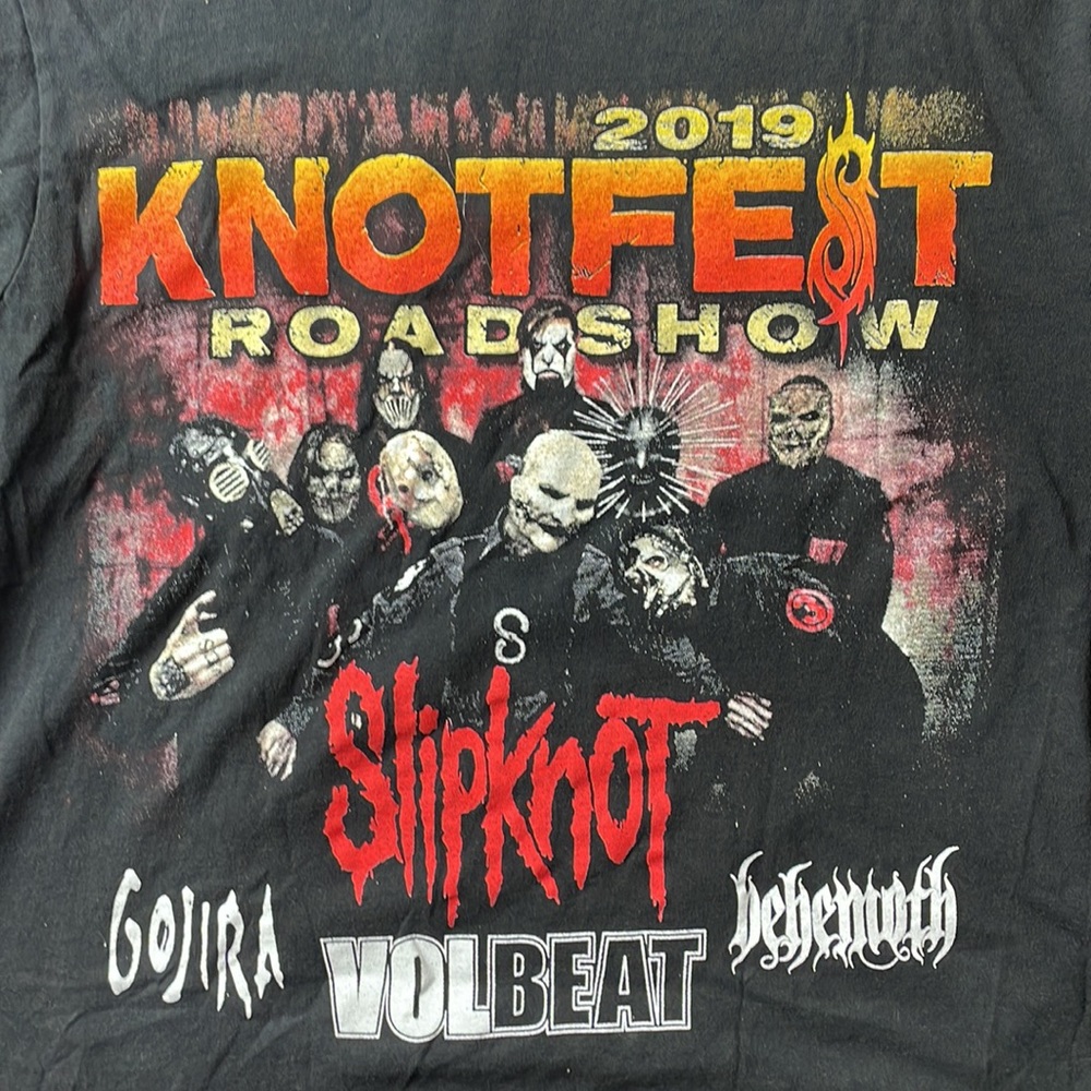 2019 Knotfest Tour T-Shirt Slipknot Volbeat Gojira Be… - Gem